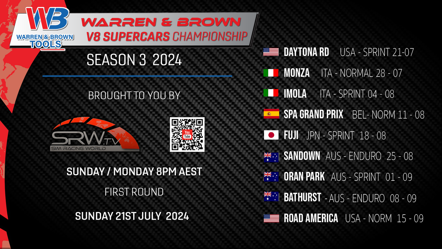 SRW Season 3 Subscription – Sim Racing World