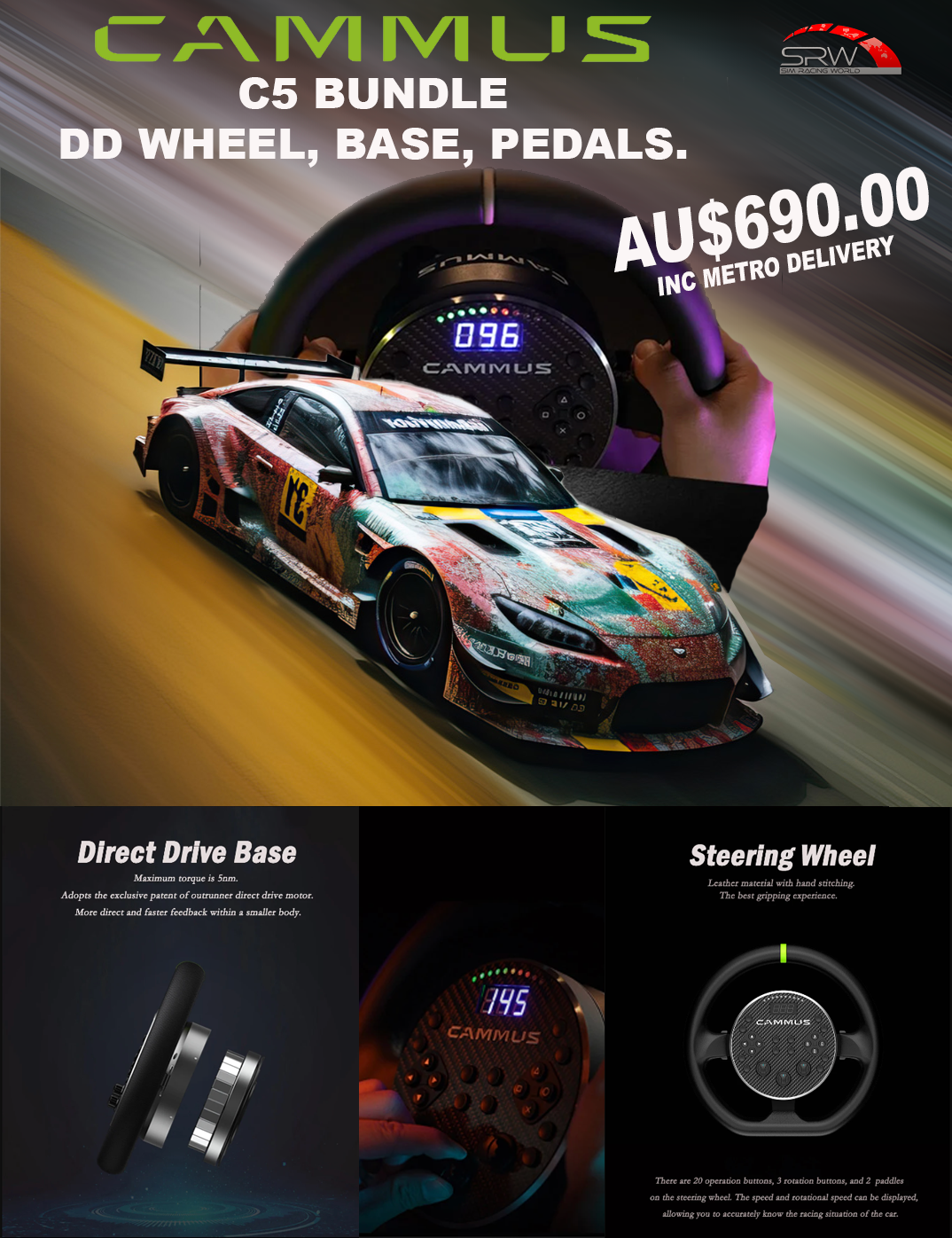 DD Direct Drive Cammus C5 Bundle Special – Sim Racing World